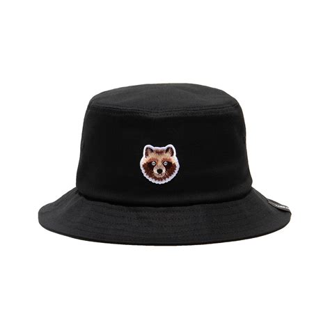 Tanuki Light Bucket Hat Black Tanuki Studio
