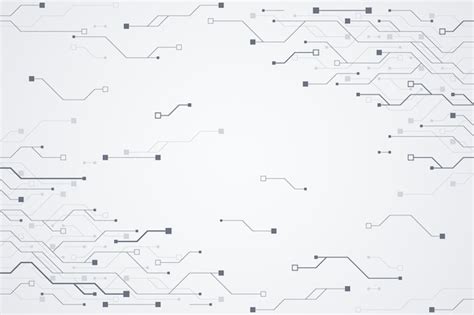 Premium Vector Grey White Abstract Technology Circuit Board Texture Background