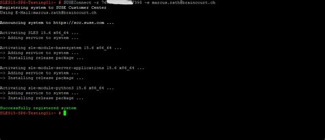 Register Suse Linux Enterprise Server With Suseconnect To The Suse Customer Center Scc