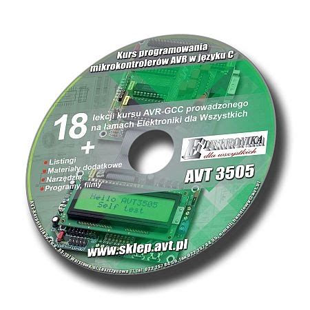 CD KURS C Kurs programowania procesorów AVR w języku C Płyta CD