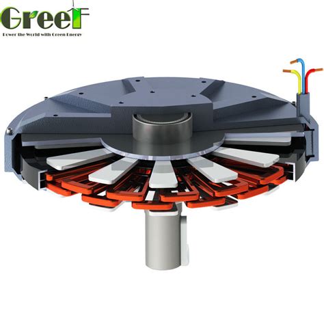 Low Speed Axial Flux Permanent Magnet Generator Coreless 5kw