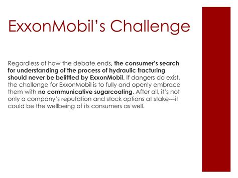 Ppt Water On Fire An Analysis Of Exxonmobils Communicative D Efense