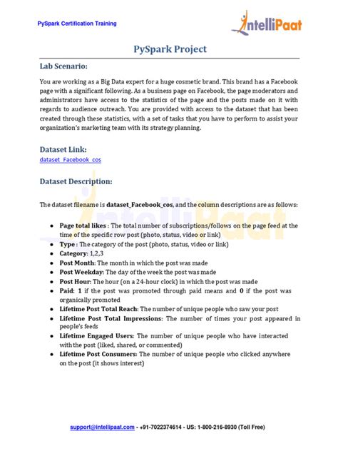 Intellipaat Pyspark Project Pdf Facebook