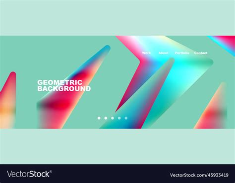 Bright Colorful Triangular Shapes Abstract Vector Image