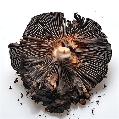 Premium Ai Image Split Gill Mushroom Brown And Split Gills
