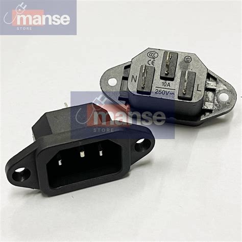 Jual Konektor C14 Sasis Jack Ac Komputer C14 Sasis Shopee Indonesia