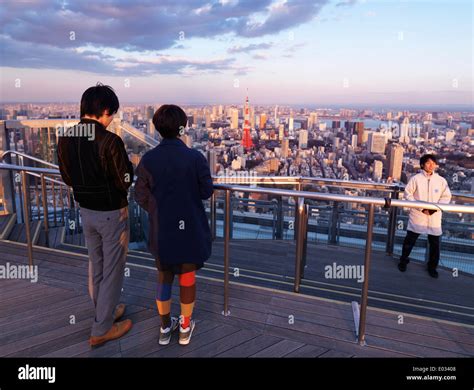 License Available At People At Observation Deck Of