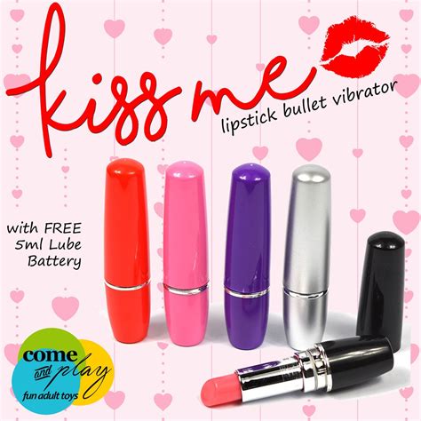 Kiss Me Lipstick Vibrator Adult Toy For Women Shopee Philippines