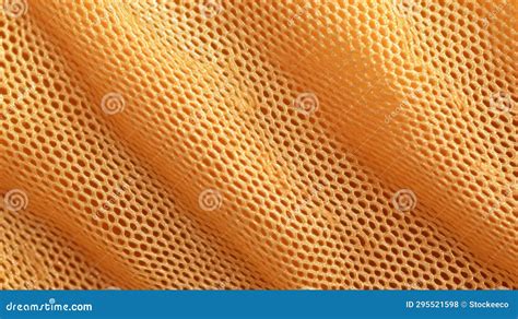 Detailed Woven Fabric Texture Background With Mesh Pattern Stock