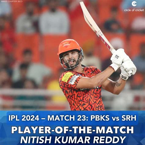 Nitish Kumar Reddy Wins The Player Of The Match Award For His
