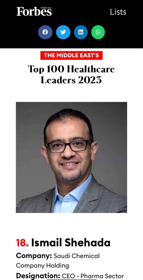 Ismail Shehada On Linkedin I Am Truly Honored To Be One Of Forbes List