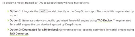 Compatibility Of Tao And Deepstream Environments For Engine Building Deepstream Sdk Nvidia