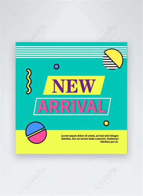 그린 멤피스 컬러 프로모션 Sns 게시물 이미지 사진 465482676 무료 다운로드