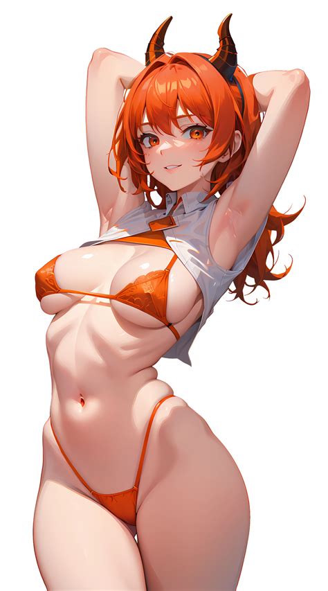 Hot Anime Female With Horns Pic