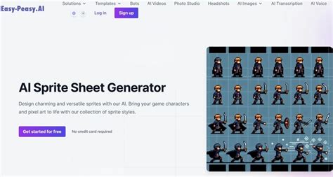 Top 4 Ai Sprite Generators To Create Sprite Sheet Free