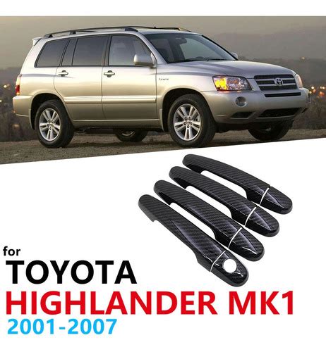Cubre Manijas Fibra De Carbono Toyota Highlander Mk1 Cuotas sin interés