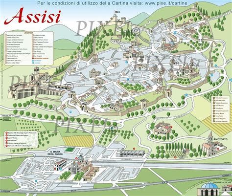 Map Of Assisi Italy