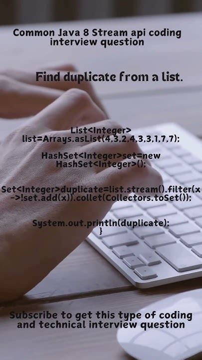 Java Streamapi Coding Interviewquestions Youtube