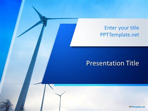 Free Wind Energy Ppt Template