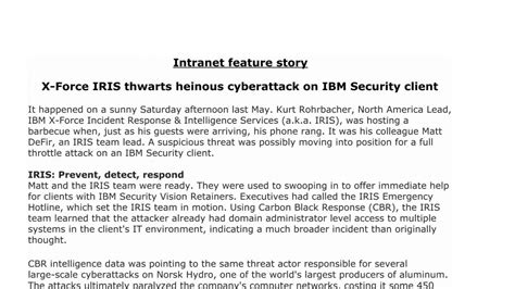 Ibm Security Intranet Feature Shara Sokol