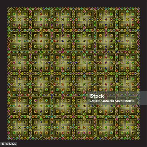 Swatch Pola Vektor Tekstur Bergaya Modern Ornamen Abstrak Geometris