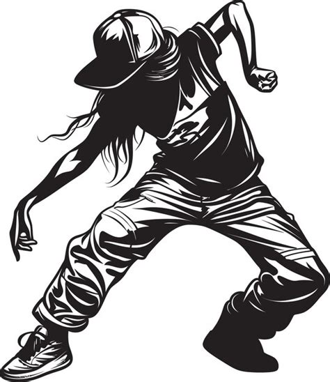 Energetic Modern Street Queen Black Logo Design Trendsetting Female