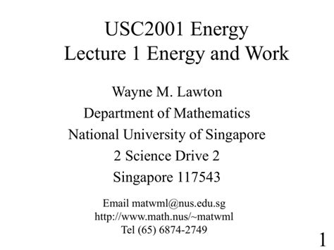 lecture 1 department of mathematics