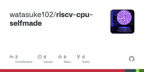 Github Watasuke Riscv Cpu Selfmade