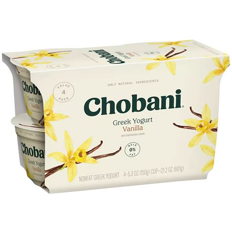 Chobani Non Fat Vanilla Blended Greek Yogurt Shop Yogurt At H E B