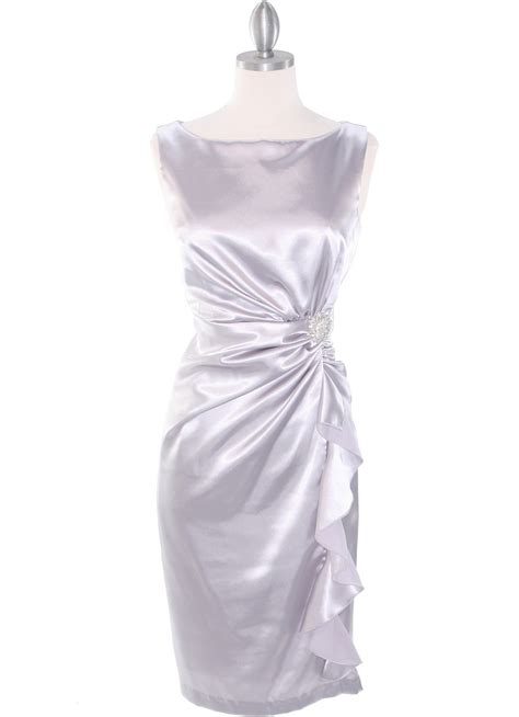 Vintage Satin Cocktail Dress Sung Boutique La