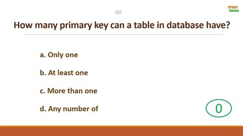 Database DBMS Quiz Exam MCQ Question And Answers Part 1 YouTube