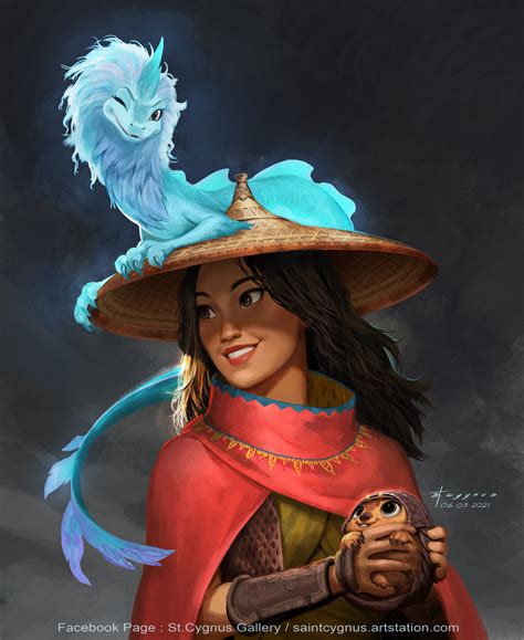 Artstation Fanart Raya