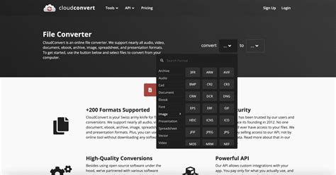 CloudConvert The NoCode File Conversion Tool