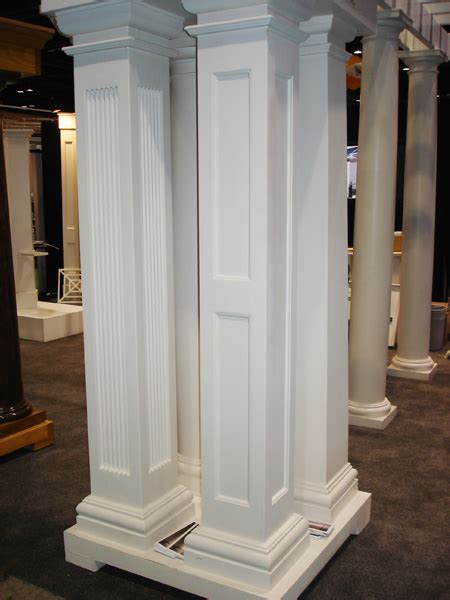 Square Fiberglass Porch Columns Crawl Space Doors Curb Appeal Products