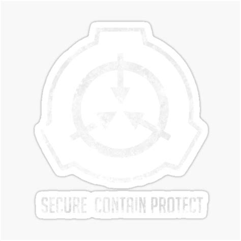 SCP Secure Contain Protect Sticker For Sale By Rebellion 10 Redbubble