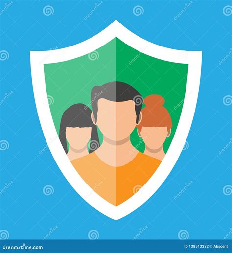 Shield Icon With User Silhouette Symbol Stock Vector Illustration Of Authenticate Check