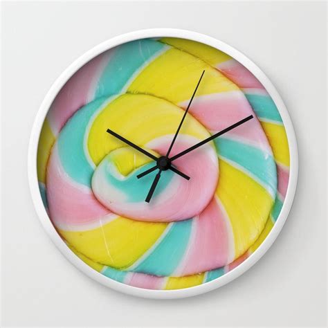 Buy Rainbow Lollipop Wall Clock By Newburydesigns Worldwide Shipping Available At