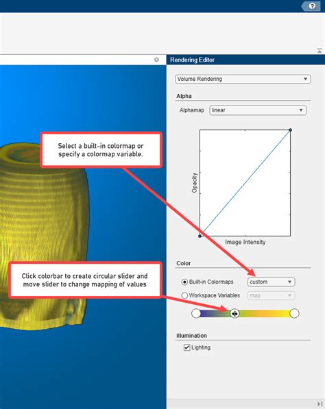 Explore 3 D Volumetric Data With Volume Viewer App Matlab And Simulink