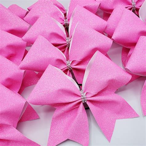 Glitter Cheer Bow Etsy