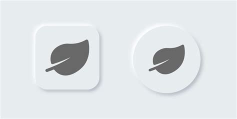 Environmental Solid Icon In Neomorphic Design Style Eco Signs Vector
