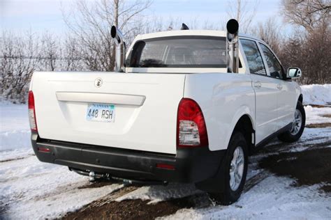 For Sale Ssangyong Pickup With Ford V8 Exhaust Stacks And A Bizarre