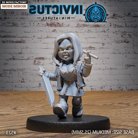 Evil Doll Girl V2 By Invictus Miniatures Horror Night Infanterie