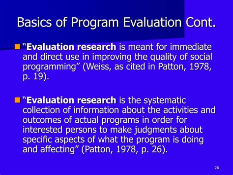 Ppt Needs Analysis Program Evaluation Program Implementation