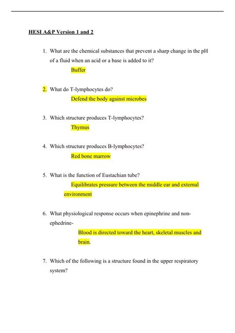 Hesi A2 Aandp Version 1 And 2 Hesi A2 Aandp Stuvia Us