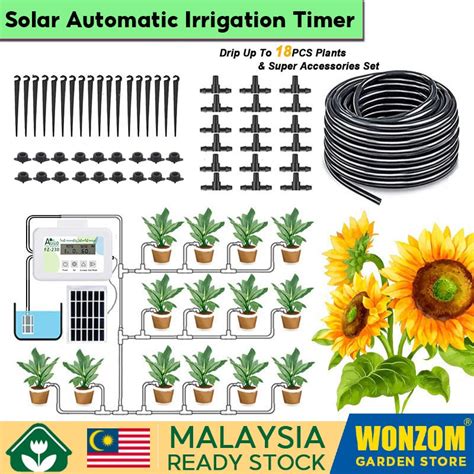Solar Automatic Irrigation Timer Drip Irrigation System Auto Solar Watering System Programmable
