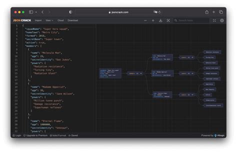 JSON Visualization With An Innovative Online Tool Coding Is Love