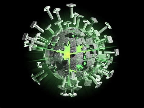 D Virus Stock Illustration Illustration Of Green Black