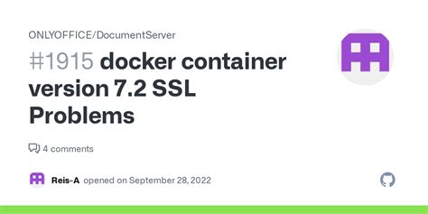 Docker Container Version 72 Ssl Problems · Issue 1915 · Onlyoffice