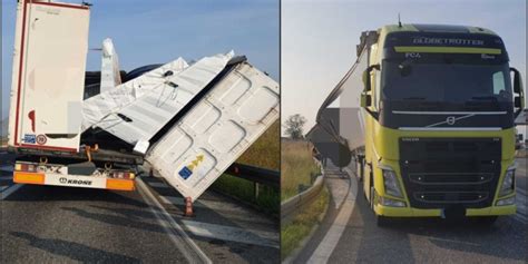 Incidente Al Casello Autostradale Di Avezzano Camion Squarciato Da
