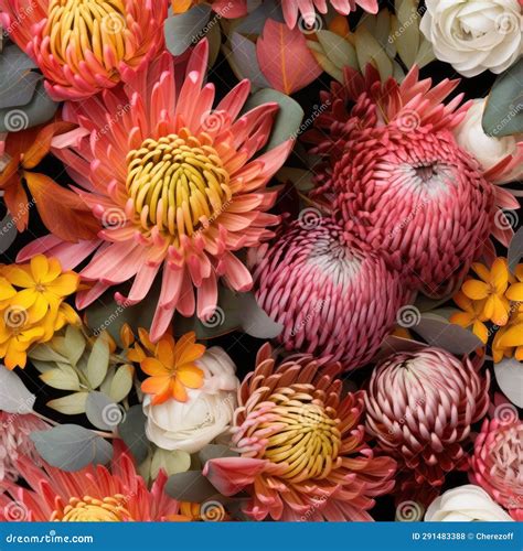 Flowers Seamless Texture Stock Illustration Illustration Of Abstract